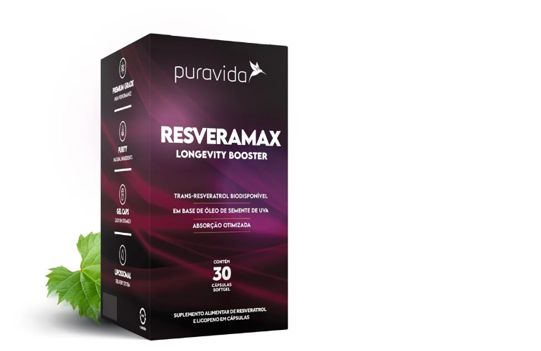 Resvermax Longevity Booster 30 Cápsulas Pura Vida | Boníssima Raja